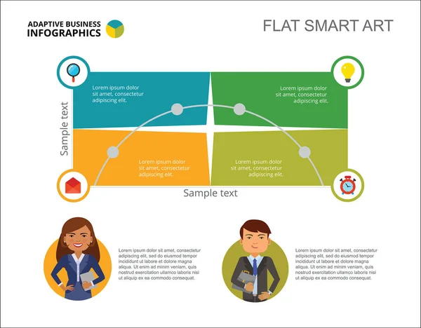 Tree Workers Team Process Chart Slide Template Business Data Workflow Stock Vector Image by ...