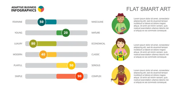 Four Columns Human Bar Chart Business Data Comparison Money Diagram ...