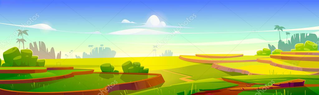 Rice terraces, Royalty-free Rice terraces Vector Images & Drawings ...