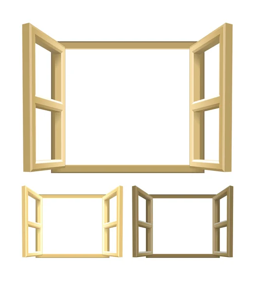 Wooden window frame Vector Art Stock Images | Depositphotos