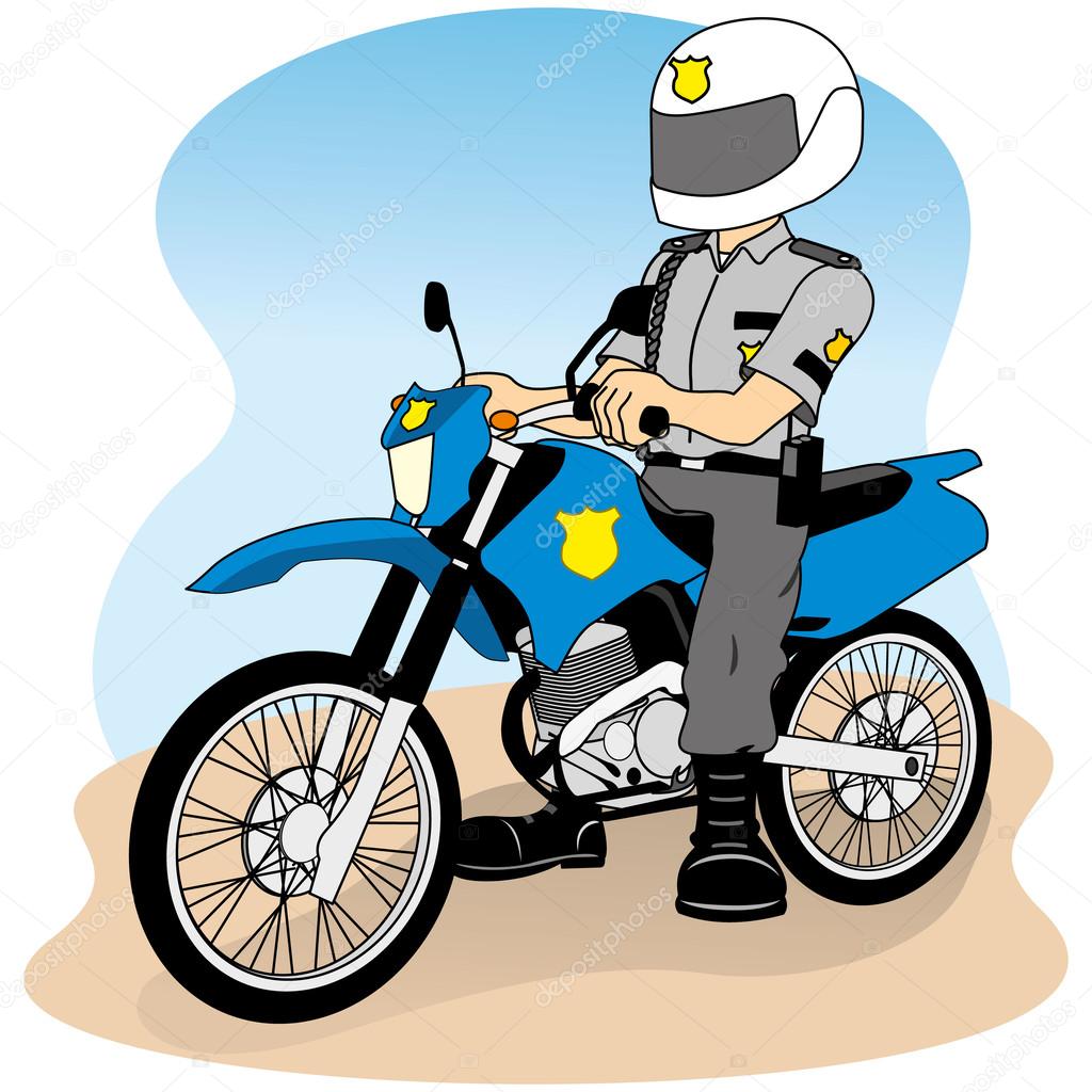Job security on a motorcycle, doing round or patrol, ideal for field ...