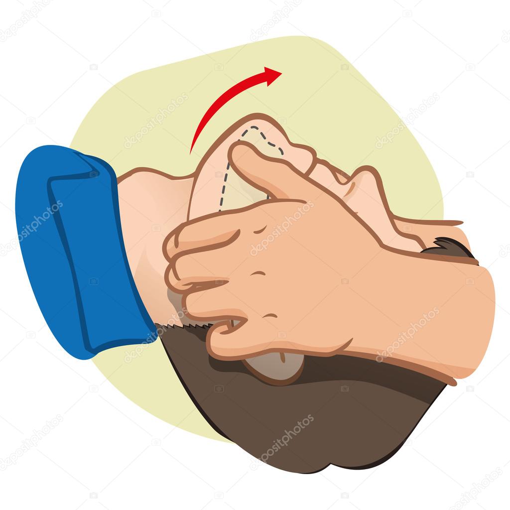 First Aid resuscitation (CPR), clearing breathing, positioning. For ...