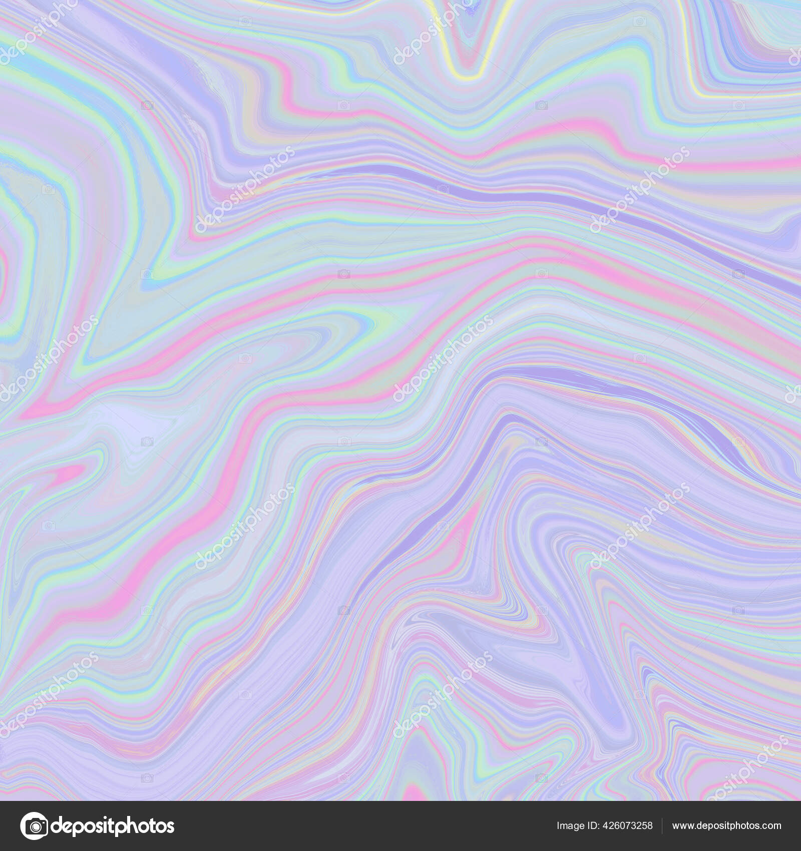 Abstract Neon Holographic Fluid Texture Background Stock Photo by ...