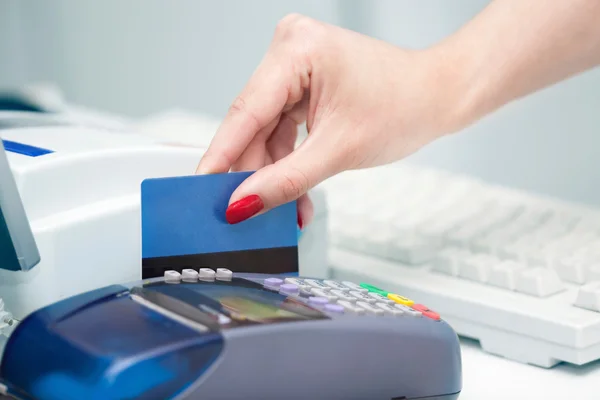 POS Terminal Transaction. Hand Swiping a Credit Card. — Stock Photo ... POS Terminal Transaction. Hand Swiping a Credit Card. — Stock Photo ...