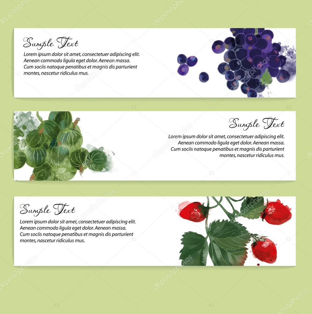 Fruits banner background Stock Vector Image by ©TatianaDavidova #63654661