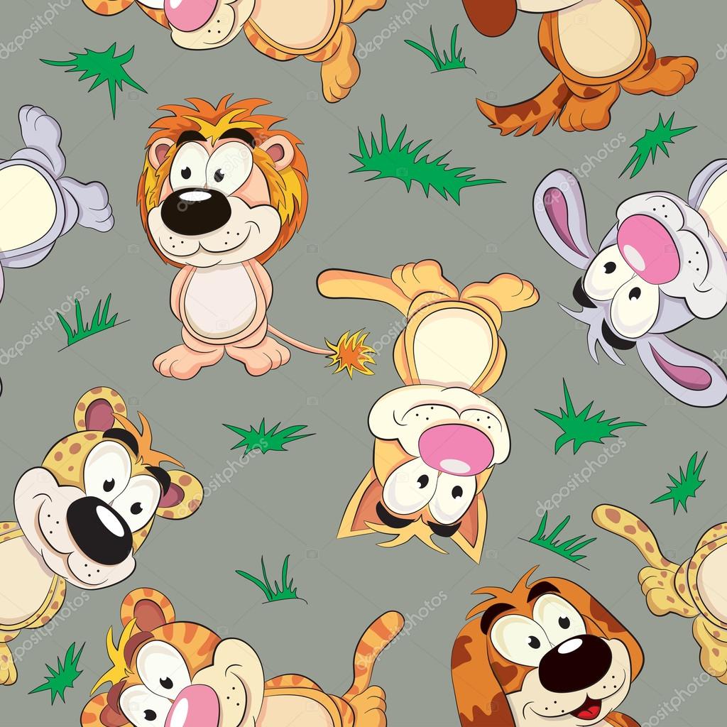 Cartoon funny animals — Stock Vector © vitasunny #64507561