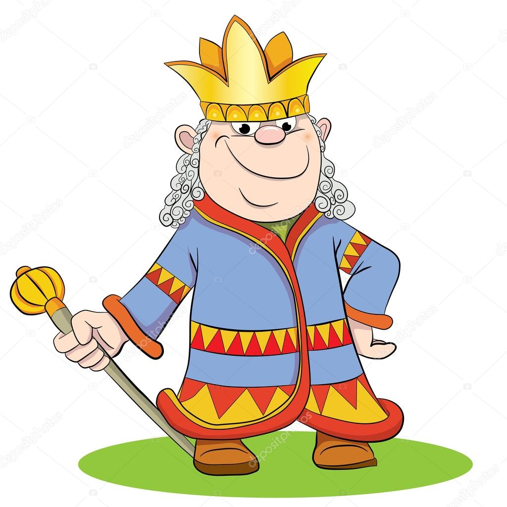 Rey sonriente de dibujos animados 2022