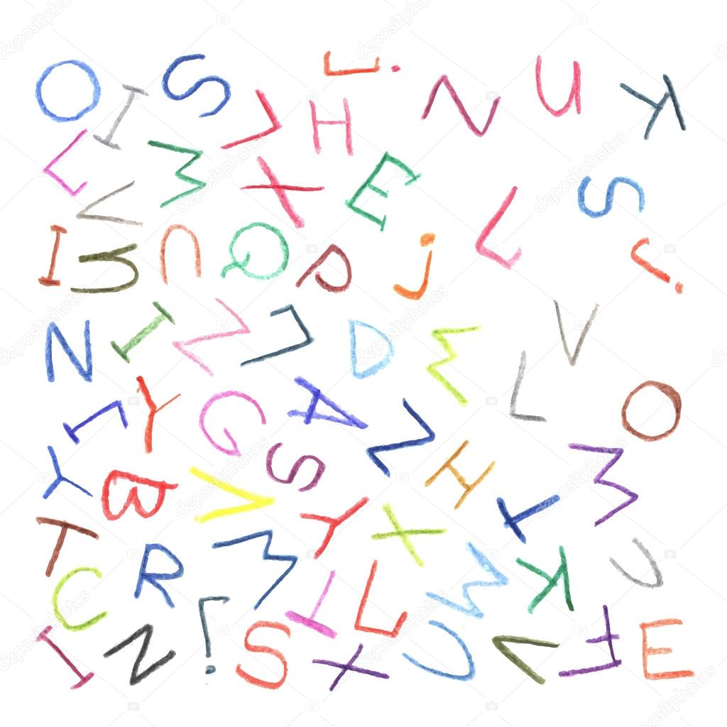 Children pencil ABC background — Stock Vector © gromovpro #64837079