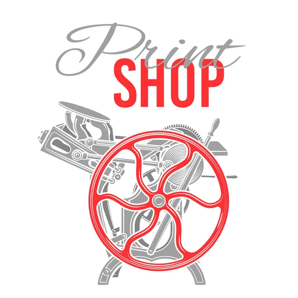 ᐈ Old printing machine stock vectors, Royalty Free old printing press ...