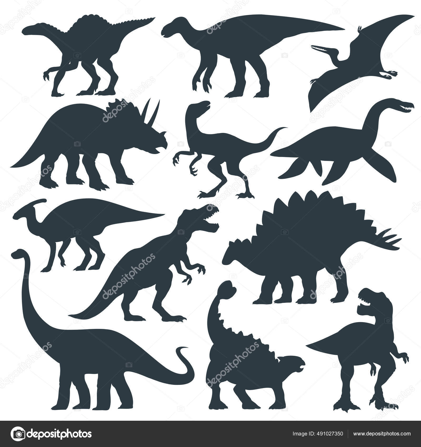 Silhouette De Dinosaure