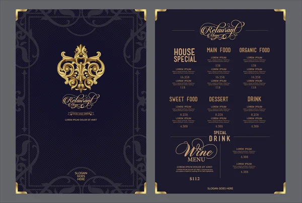 Restaurant menu design. Stock Vector Image by ©PhaisarnWong #64567783