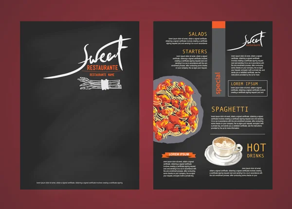 Vintage mix hipster menu restaurant template and wood texture ba Stock ...