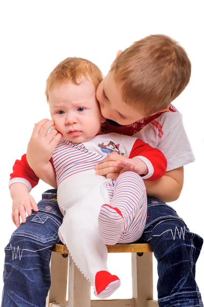 Two brothers playing with stethoscope on stomach Stock Photos, Royalty ...
