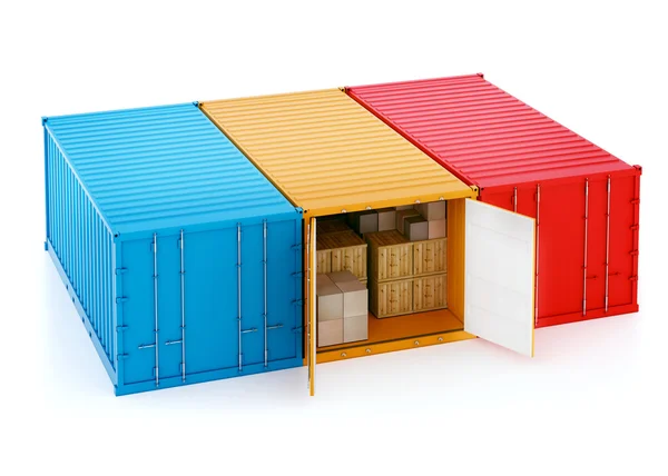 Loading container in port Stock Photo by ©egorovartem 63637135