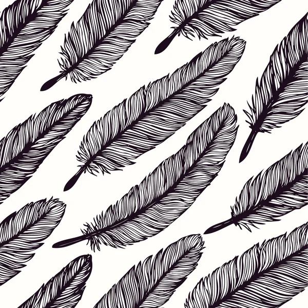 Hand drawn feathers — Stock Vector © ValeriyaDor #101731394