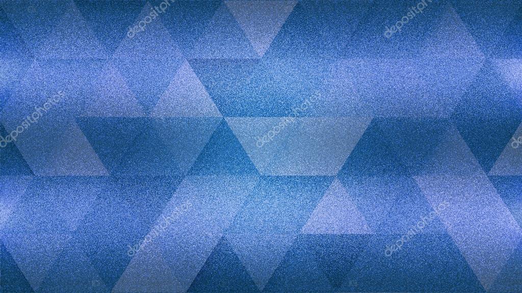 Grainy background with abstract blue triangle shapes. — Stock Photo ...