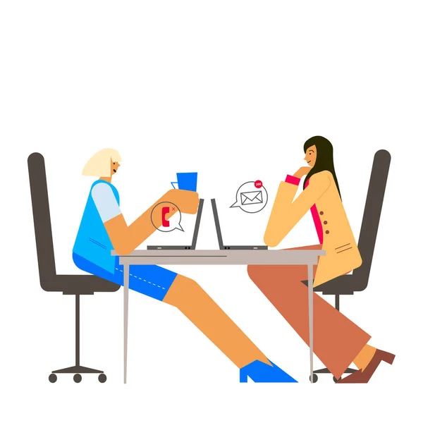 Procrastination Delaying Working Tasks Concept Woman Sitting Office ...