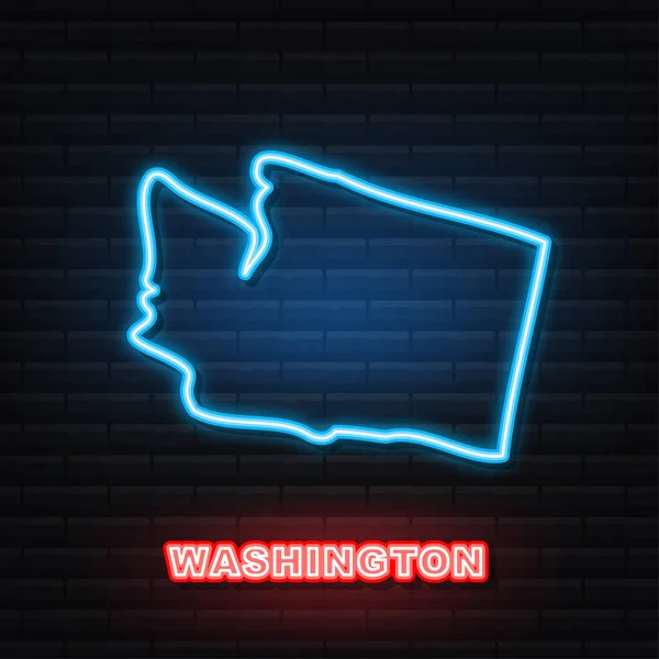 Mapa de néon Vector Art Stock Images | Depositphotos