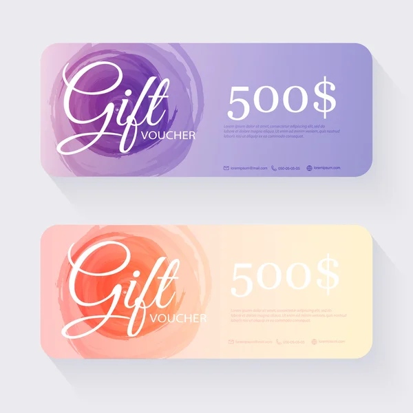 Voucher Template Gold Gift Box Certificate Background Design Coupon ...