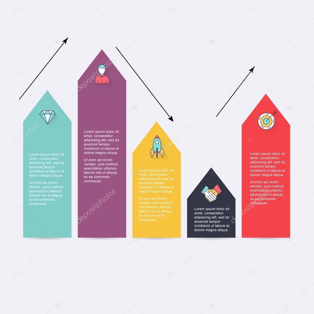 Modern arrow info graphics Stock Vector by ©Gapchuk_Olesia 115445488