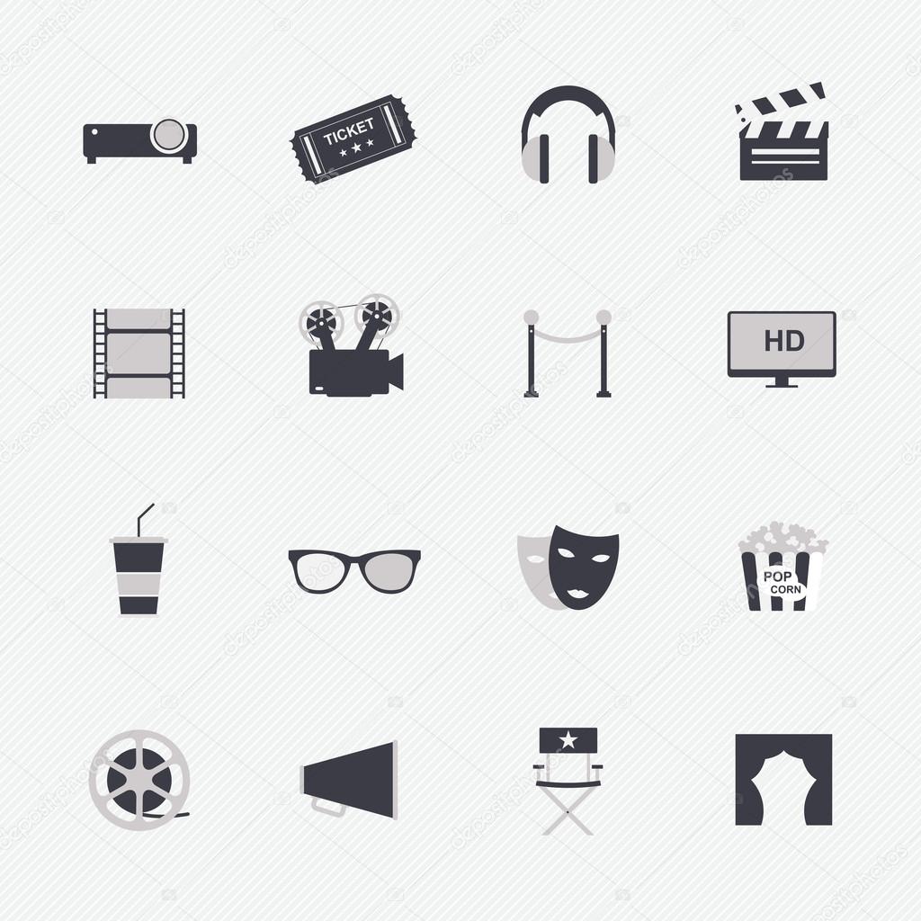 Set of movie design elements Stock Vector Image by ©Gapchuk_Olesia ...