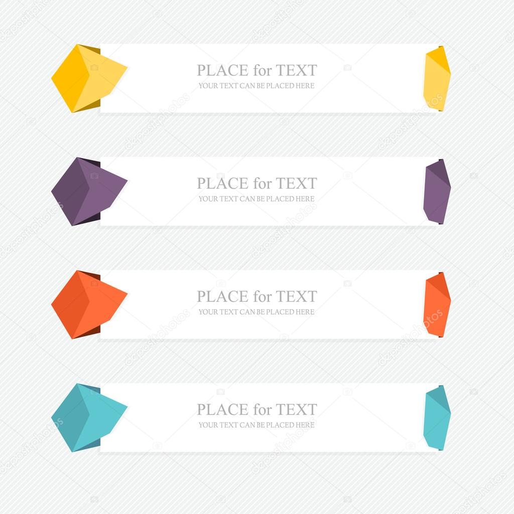 Colorful and decorated paper banners Stock Vector Image by ©Gapchuk ...