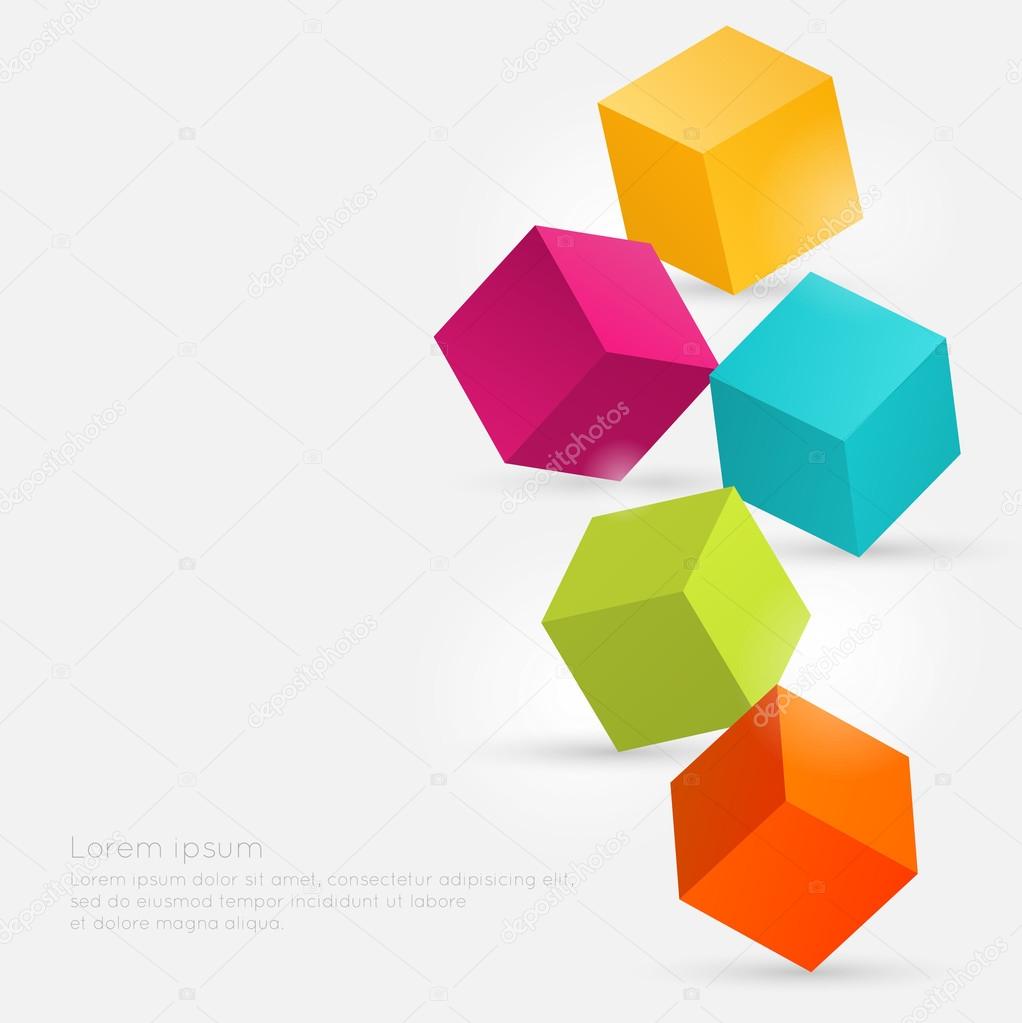 Color cubes background ⬇ Vector Image by © Gapchuk_Olesia | Vector ...