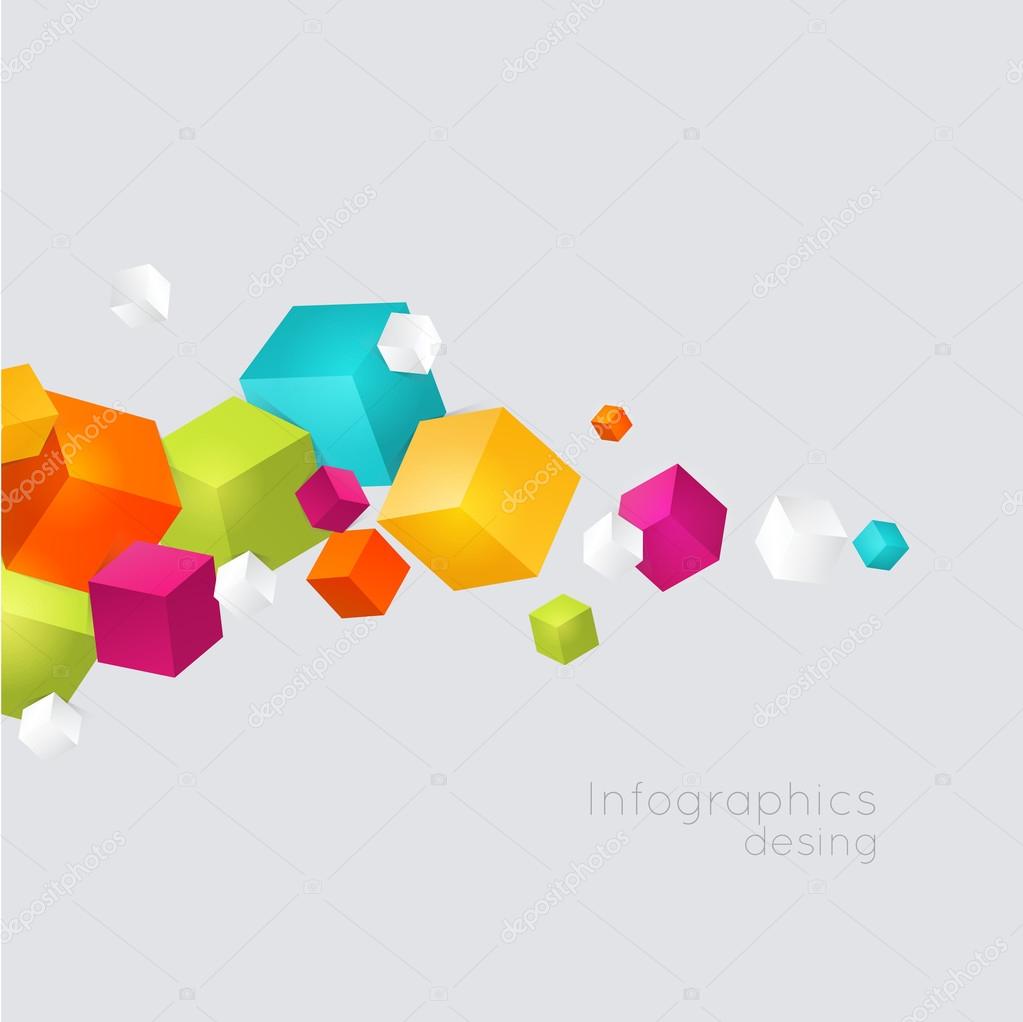 Color cubes background Stock Vector Image by ©Gapchuk_Olesia #65908017