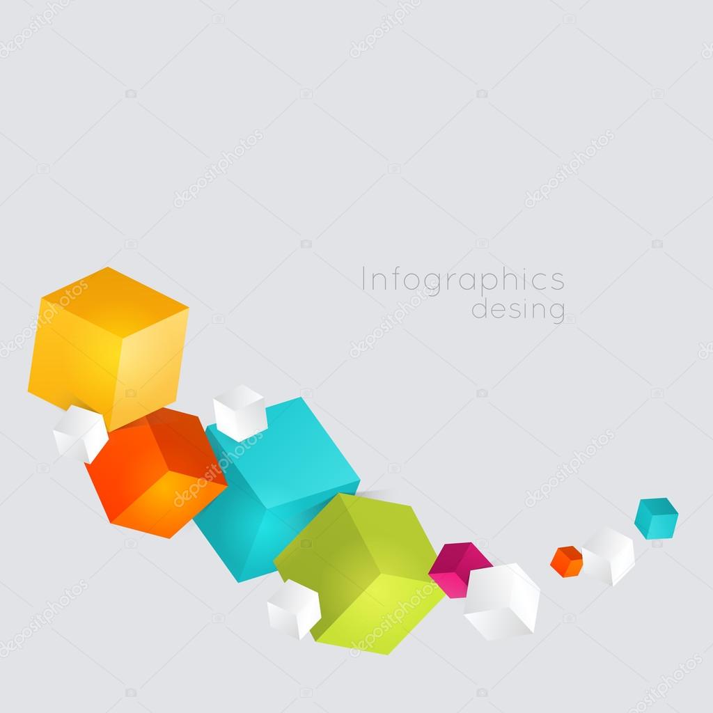 Color cubes background Stock Vector Image by ©Gapchuk_Olesia #65981315