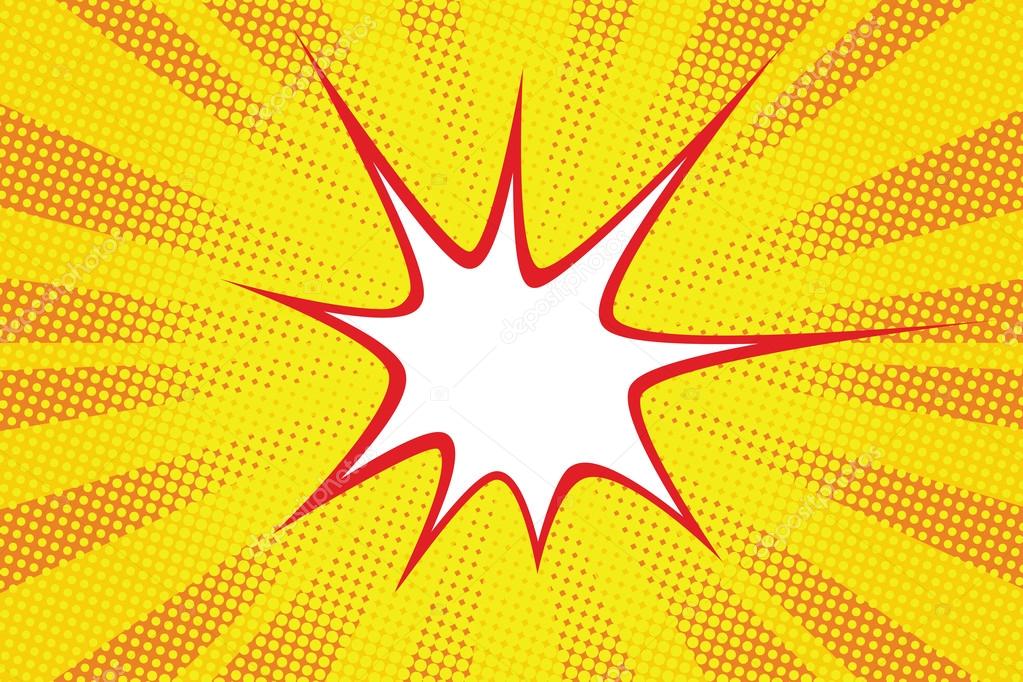 Retro comic yellow background raster gradient halftone Stock Vector by ...