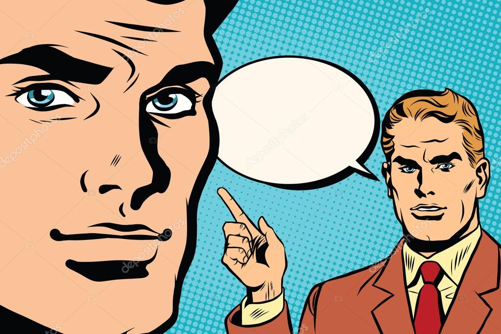 Businessman points man Stock Vector Image by ©studiostoks #110601308