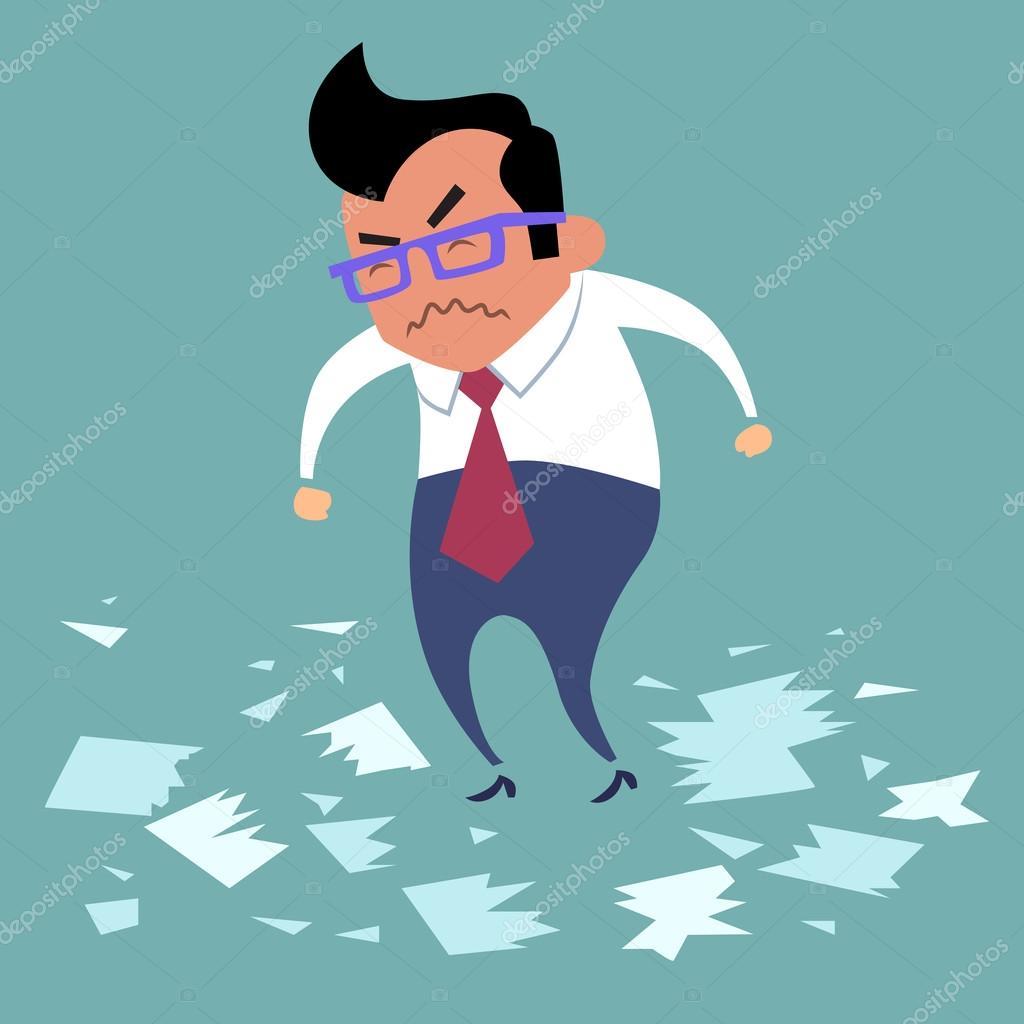 Businessman angry office work boss ⬇ Vector Image by © studiostoks ...