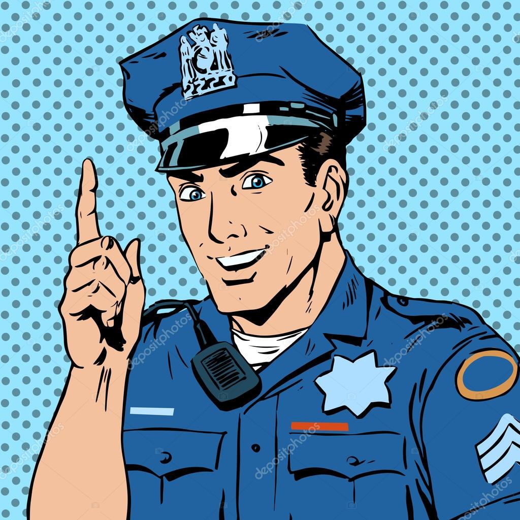 Police Officer Warns Draws Attention Profession Smile Law And Or
