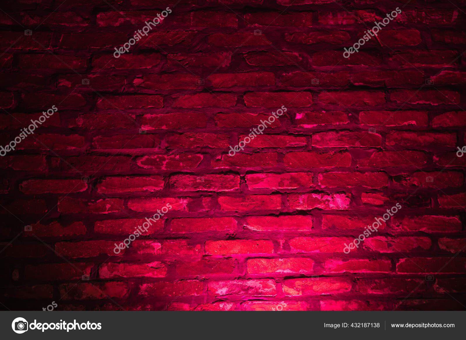 Bright Red Brick Wall