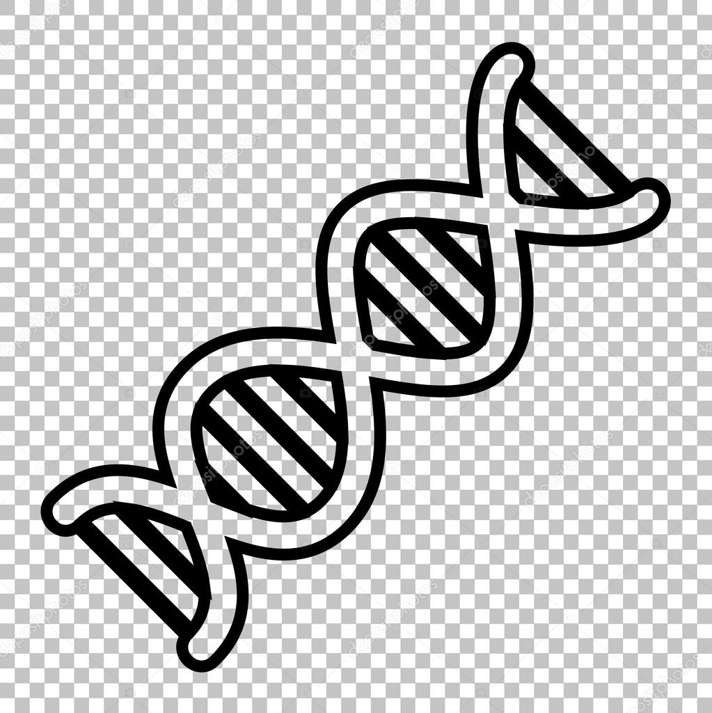 The dna sign. Line icon Stock Vector Image by ©Asmati1702@gmail.com ...