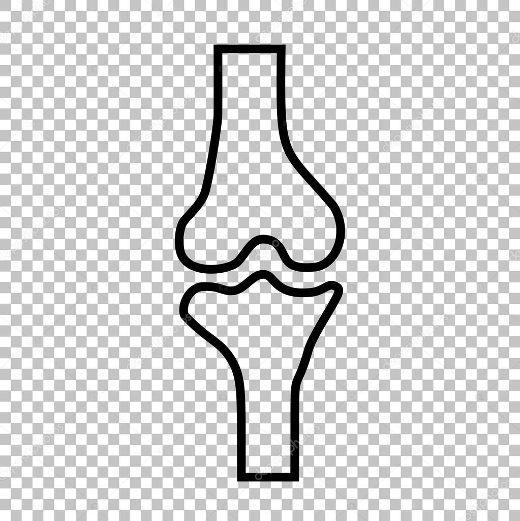 Knee joint sign. Line icon Stock Vector Image by ©Asmati1702@gmail.com ...
