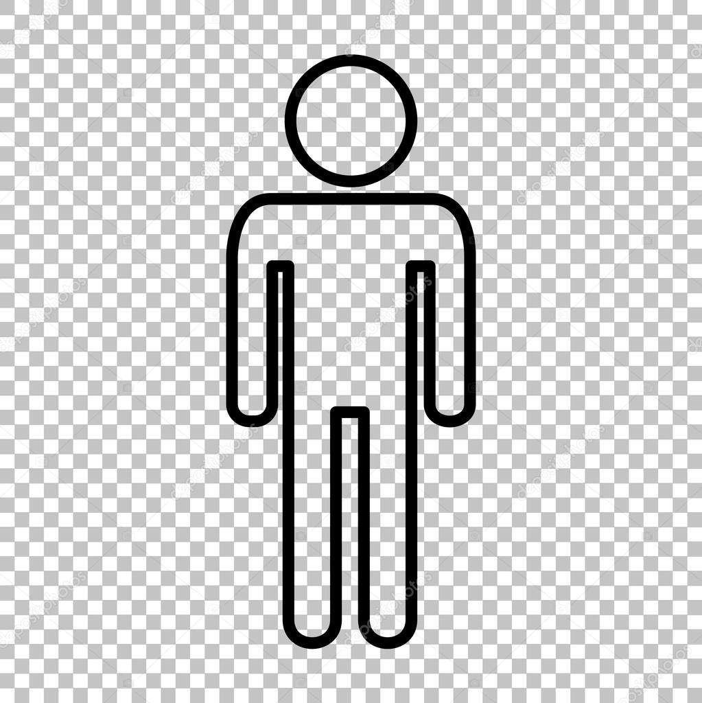 Man sign. Line icon Stock Vector by ©Asmati1702@gmail.com 103096542