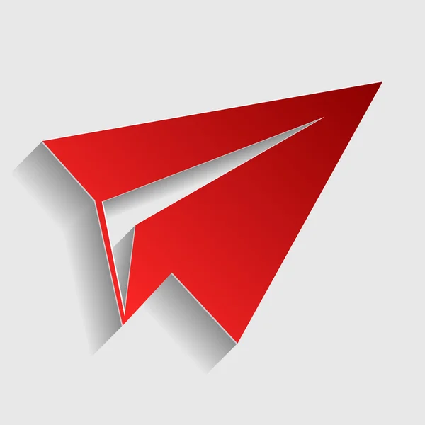 Red paper airplane Vector Images | Depositphotos