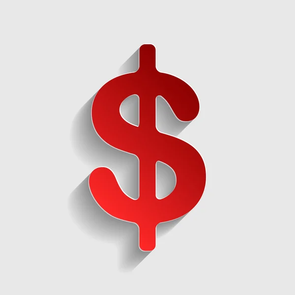 Dollars sign illustration. USD currency symbol. Money label. Vec Stock ...