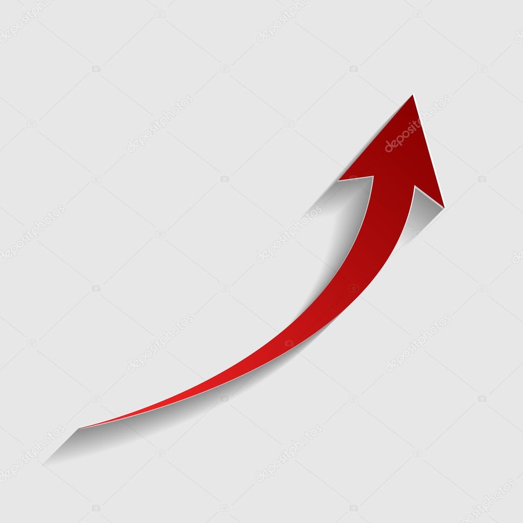Growing arrow sign — Stock Vector © Asmati1702@gmail.com #111821270
