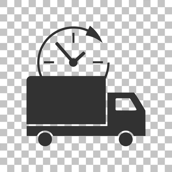 Delivery sign illustration. Dark gray icon on transparent background ...