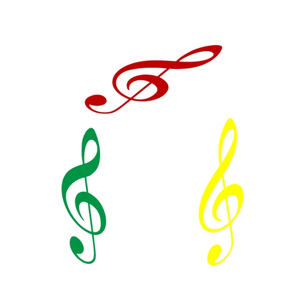 Colorful Clef Sign Illustration Stock Vector Image by ©cidepix #130177492