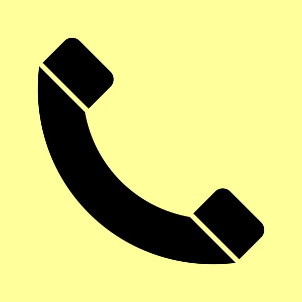 Phone sign illustration. Dark gray icon on transparent background ...