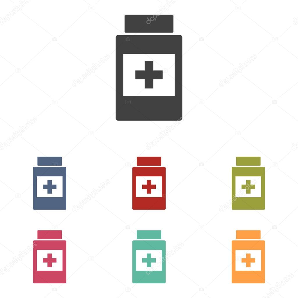 Medical container icons set Stock Vector Image by ©Asmati1702@gmail.com ...