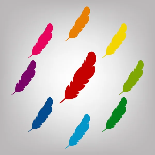 Feather icons set Stock Vector Image by ©huhulin #26596143