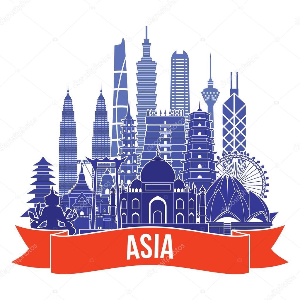 Asia icono de viaje vector, gráfico vectorial © CamillaCasablanca ...