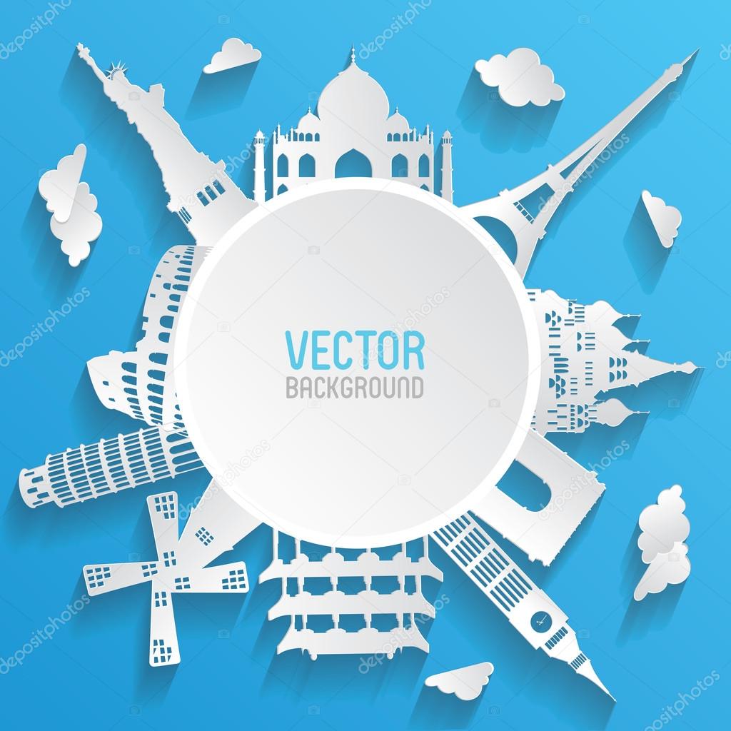 Travel and tourism background Stock Vector Image by ©CamillaCasablanca ...