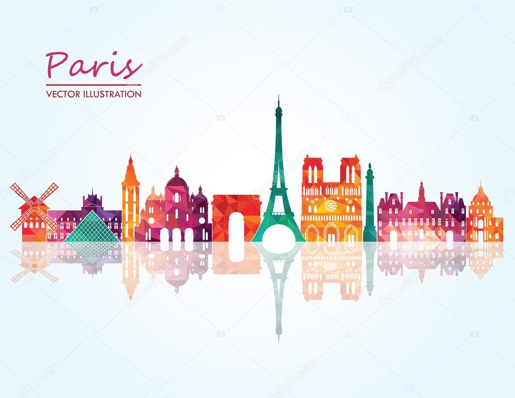Paris skyline — Stock Vector #63567659