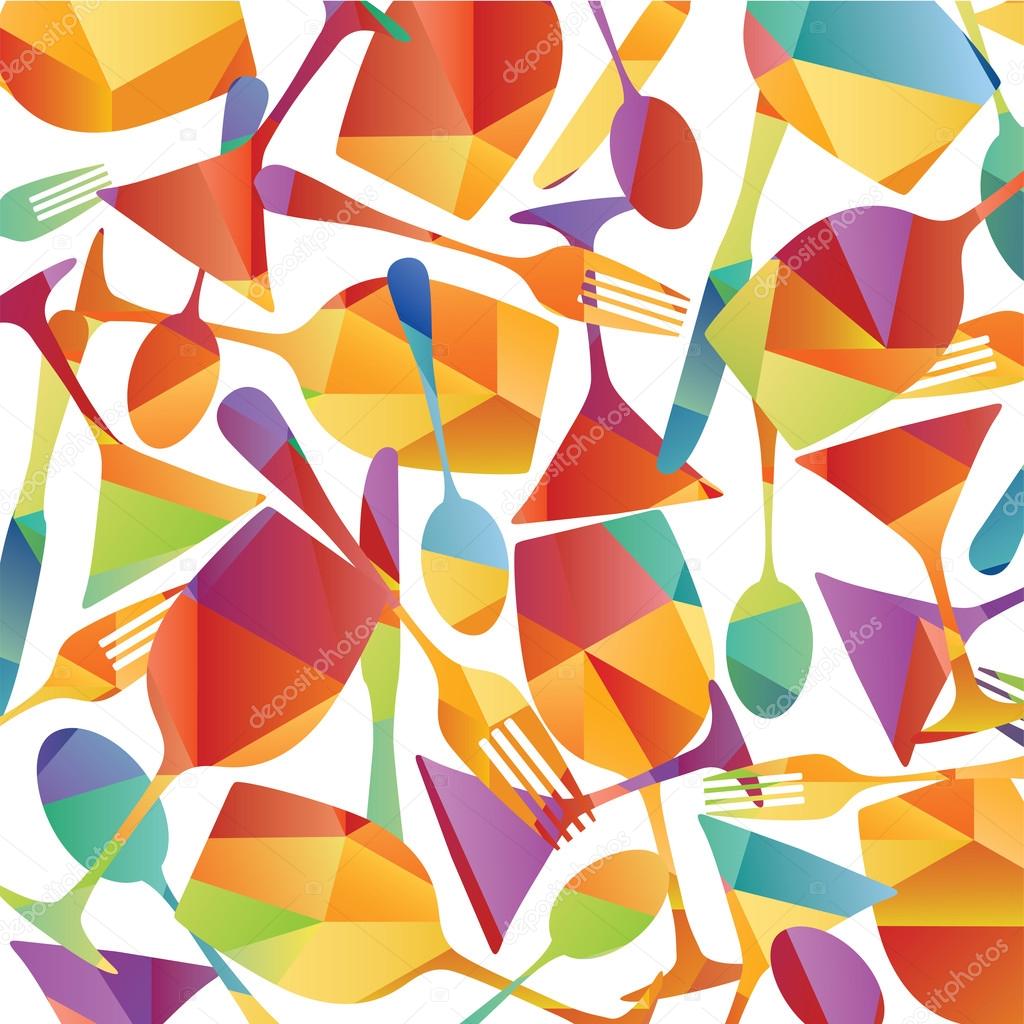 Food and drinks background Stock Vector Image by ©CamillaCasablanca ...