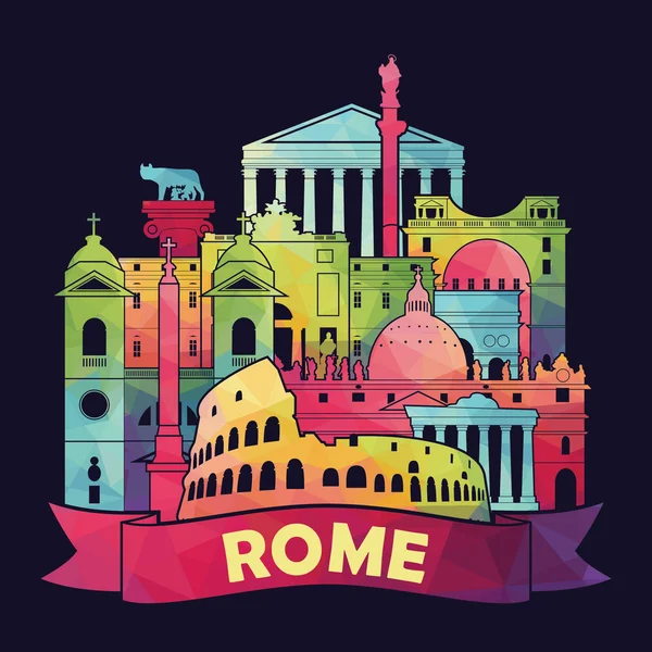 Rome skyline Stock Vector Image by ©CamillaCasablanca #63567617
